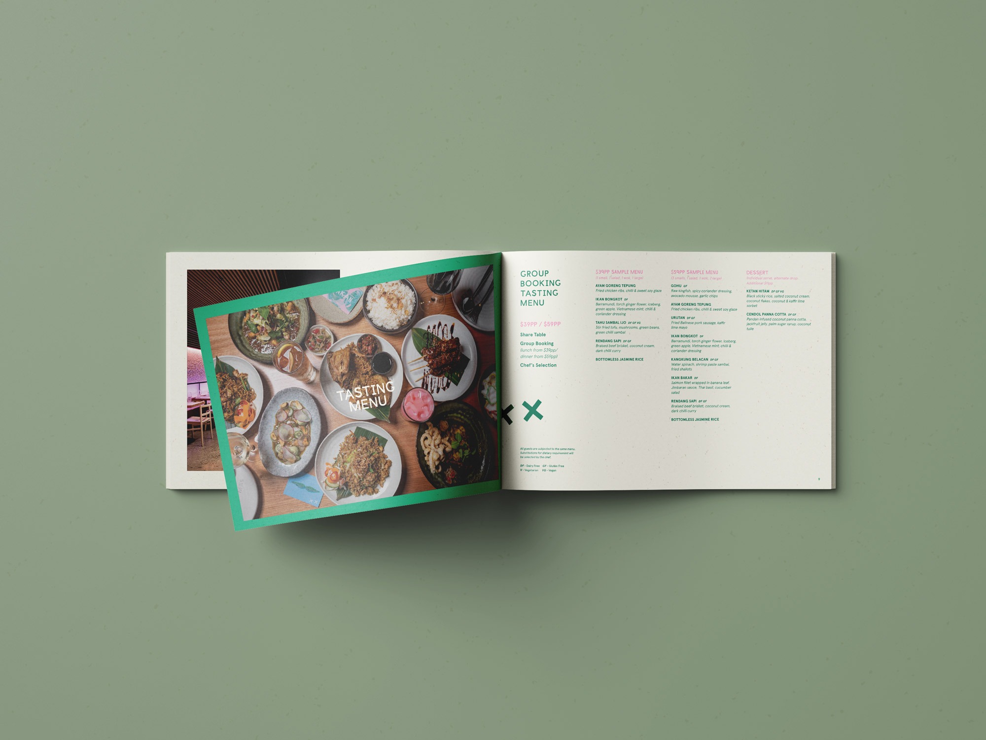 Makan Function Menu - Show & Tell Studio